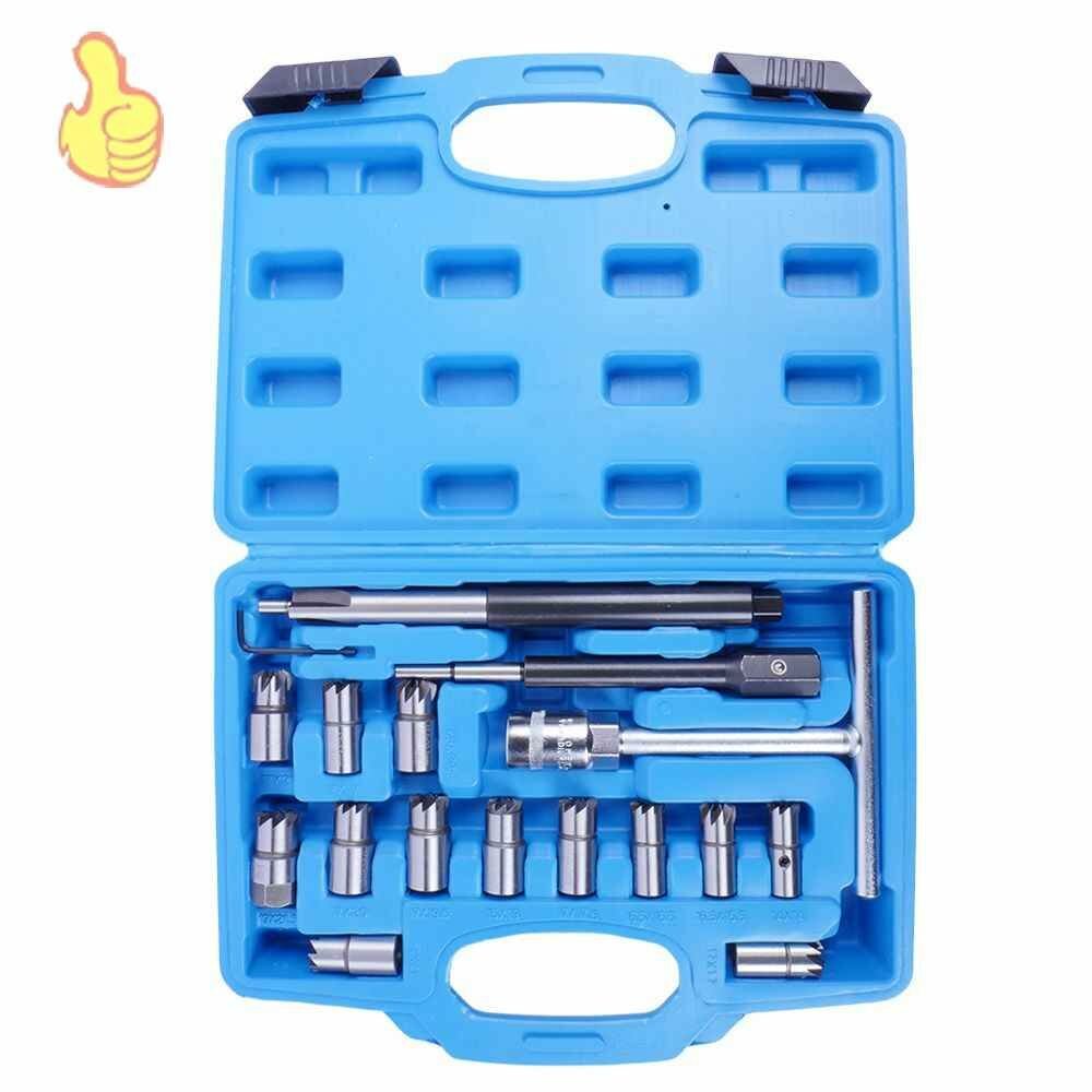 Набор фрез для восстановления гнёзд дизельных форсунок 17пр, VT01765