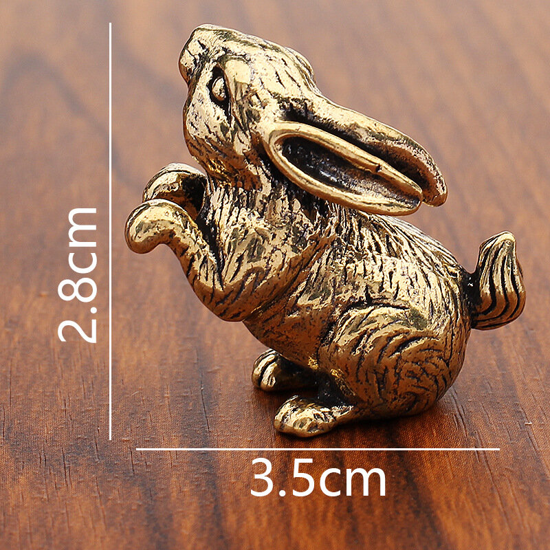 Набор латунных фигурок знаков зодиака - Полная коллекция из чистой меди: Крыса, Крупный рогатый бык, Тигр, Кролик, Дракон, Змея, Лошадь, Овца, Обезьяна, Петух, Собака, Свинья.