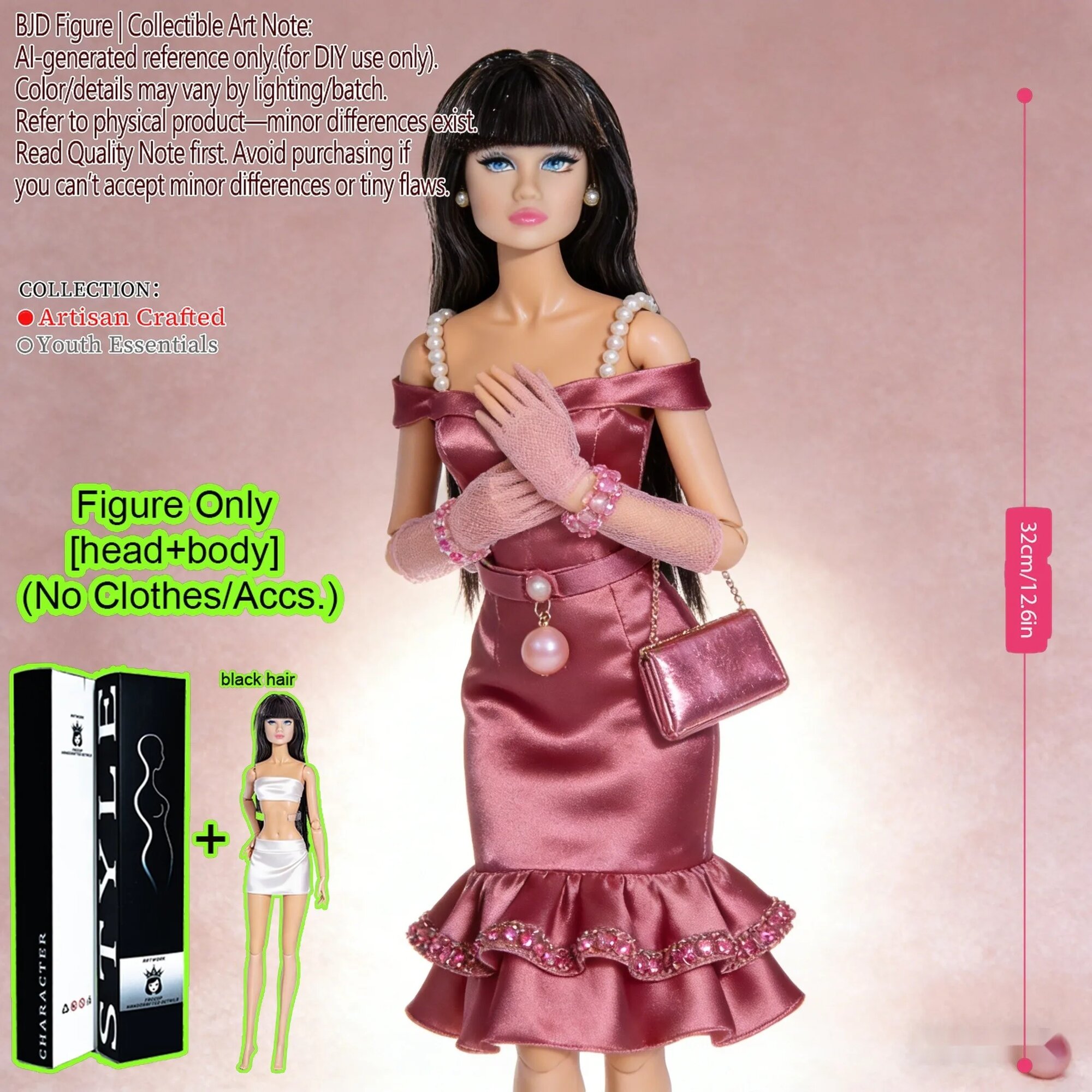 BJD кукла 12 дюймов пластик TypeH