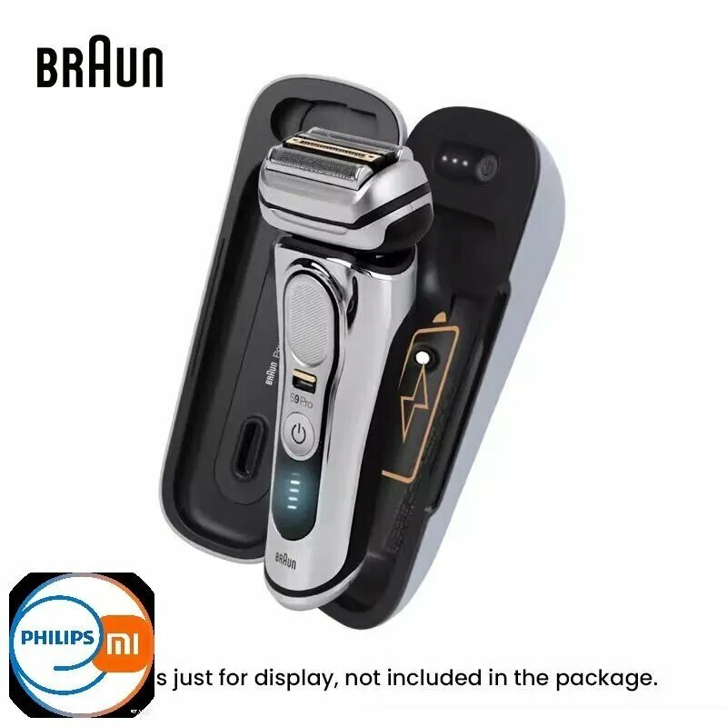Портативный беспроводной зарядный чехол для бритвы Braun 9585PC, совместимый с моделями Braun series 8 / series 9 / 9Pro