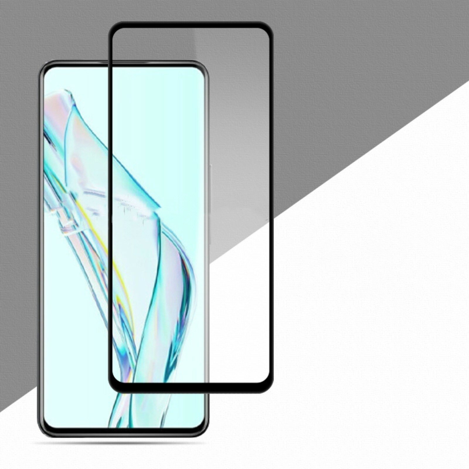 Защитное стекло MyPads 5D Forti Glass для ZTE Axon 30 5G / Axon 30S с олеофобным покрытием черное