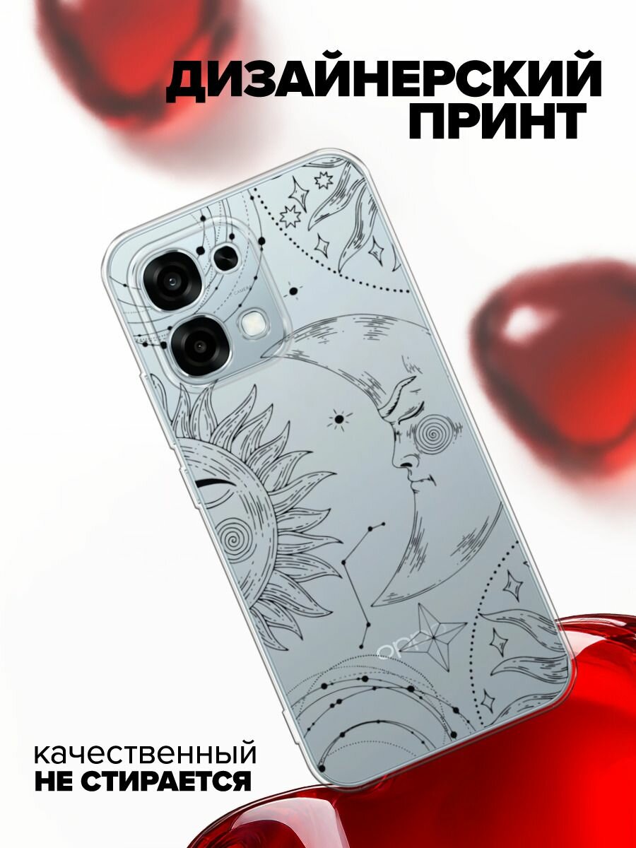 Чехол на Oppo A6 Pro / Оппо A6 Про с принтом Астральные лики — фото 1