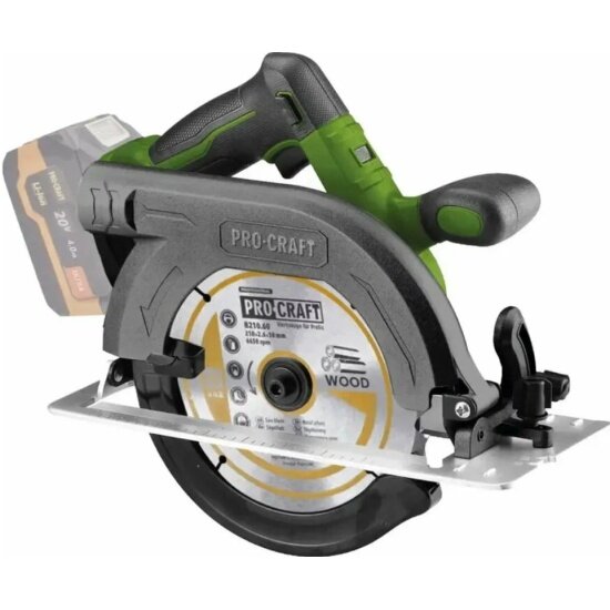 Пила дисковая аккумуляторная Procraft PCA36 20В, 185 мм, пропил 67мм (Без АКБ и ЗУ)