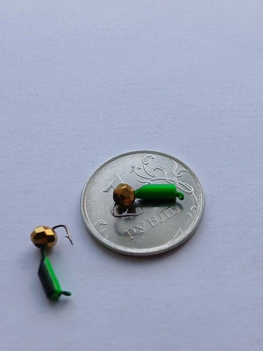 Зимняя безнасадочная мормышка из точеного вольфрама. Тип гвоздик 0.6 грамм 2 шт.