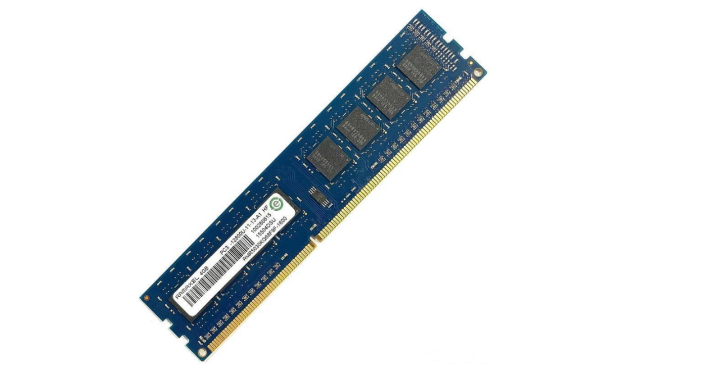 Оперативная память Ramaxel DDR3, 4ГБ, 1600МГц, форм-фактор DIMM, цвет голубой/синий