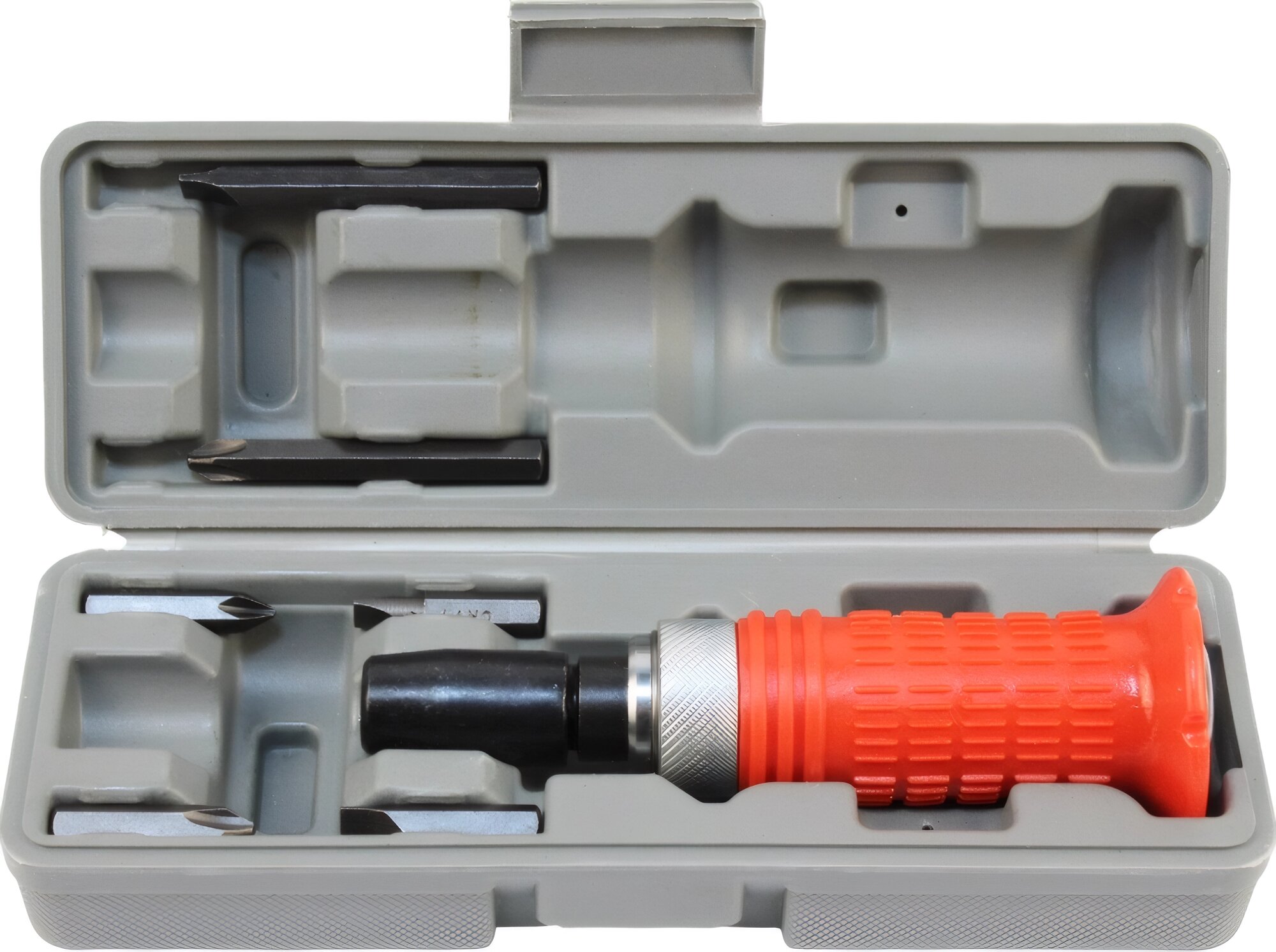 Отвертка ударная 8 бит в кейсе LION LO-5064