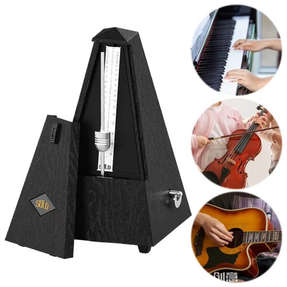 Метроном SOLO для музыкальных занятий ритмы 2/3/4/6, механический