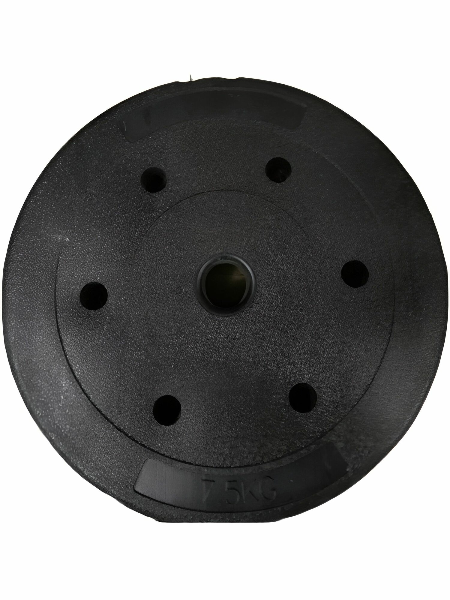 Диск для штанги пластиковый chel-026-1.5 цемент чёрный (d 26 мм.) 1.5 кг