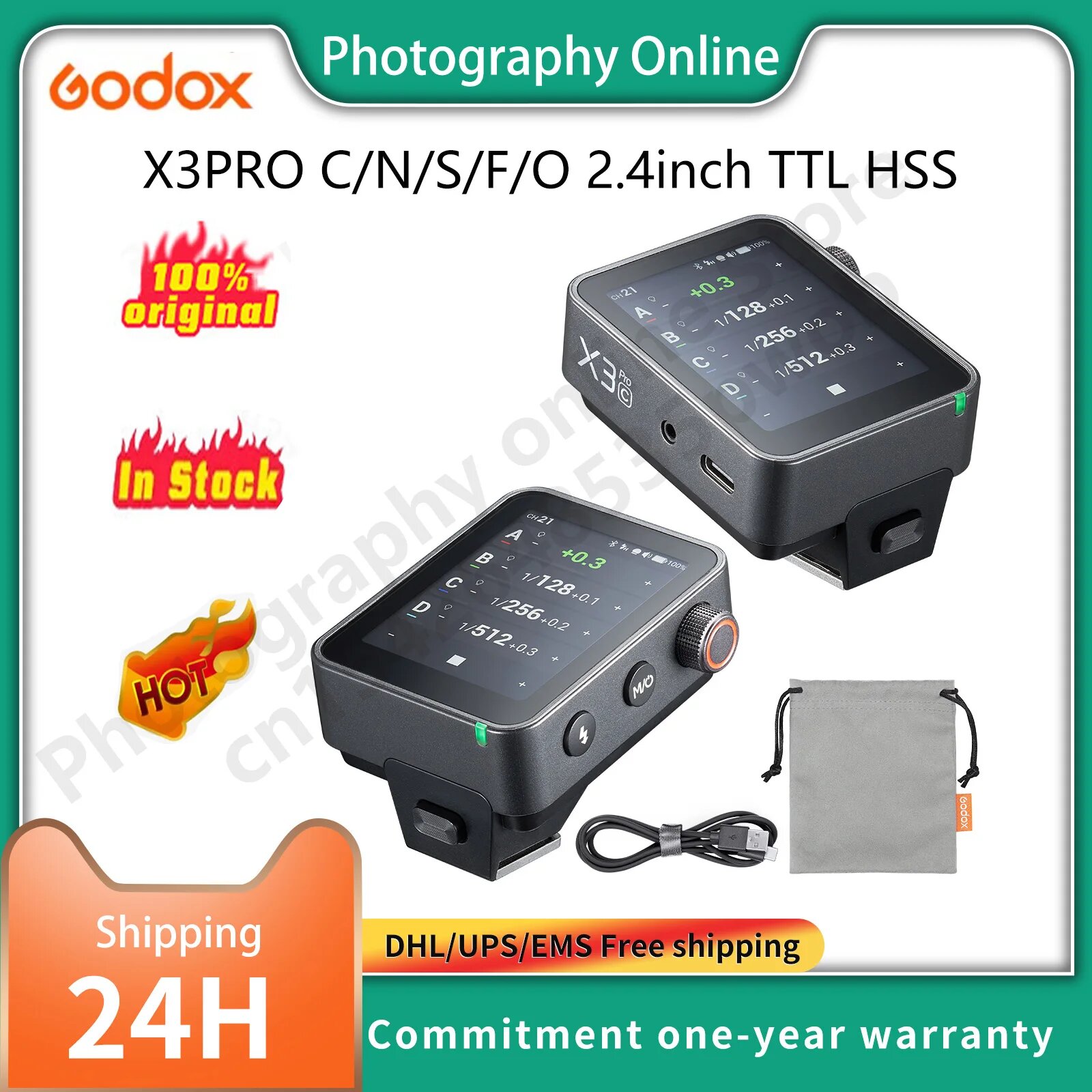 Godox X3PRO-C беспроводной триггер для Sony Canon Nikon Fuji Olympus