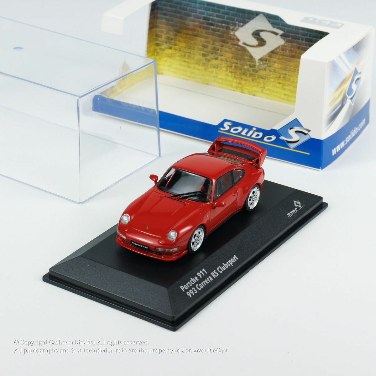 Solido Porsche 911 993 Carrera RS Clubsport Коллекционная модель 1:43, лимитированная серия