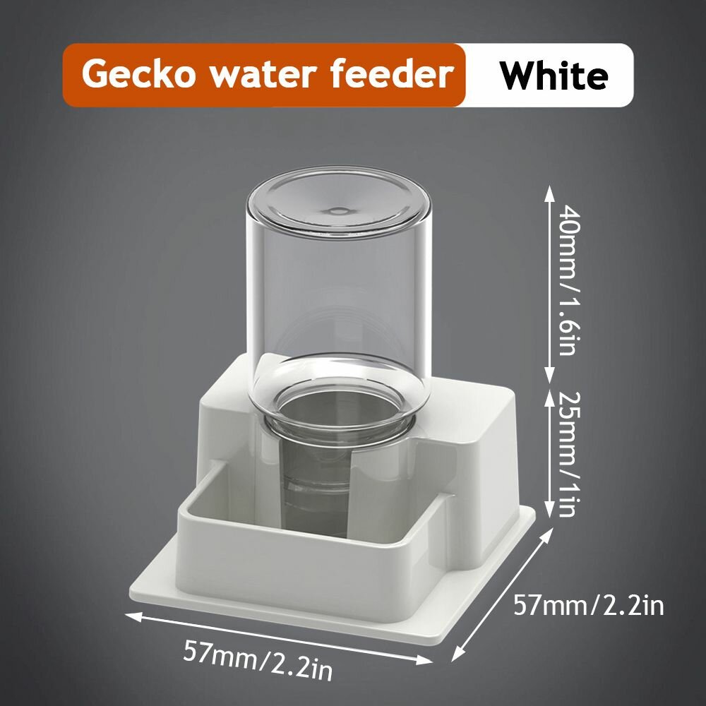Автоматическая поилка для гекконов, хамелеонов и рептилий, компактная (5.7x5.7x6.5 см)