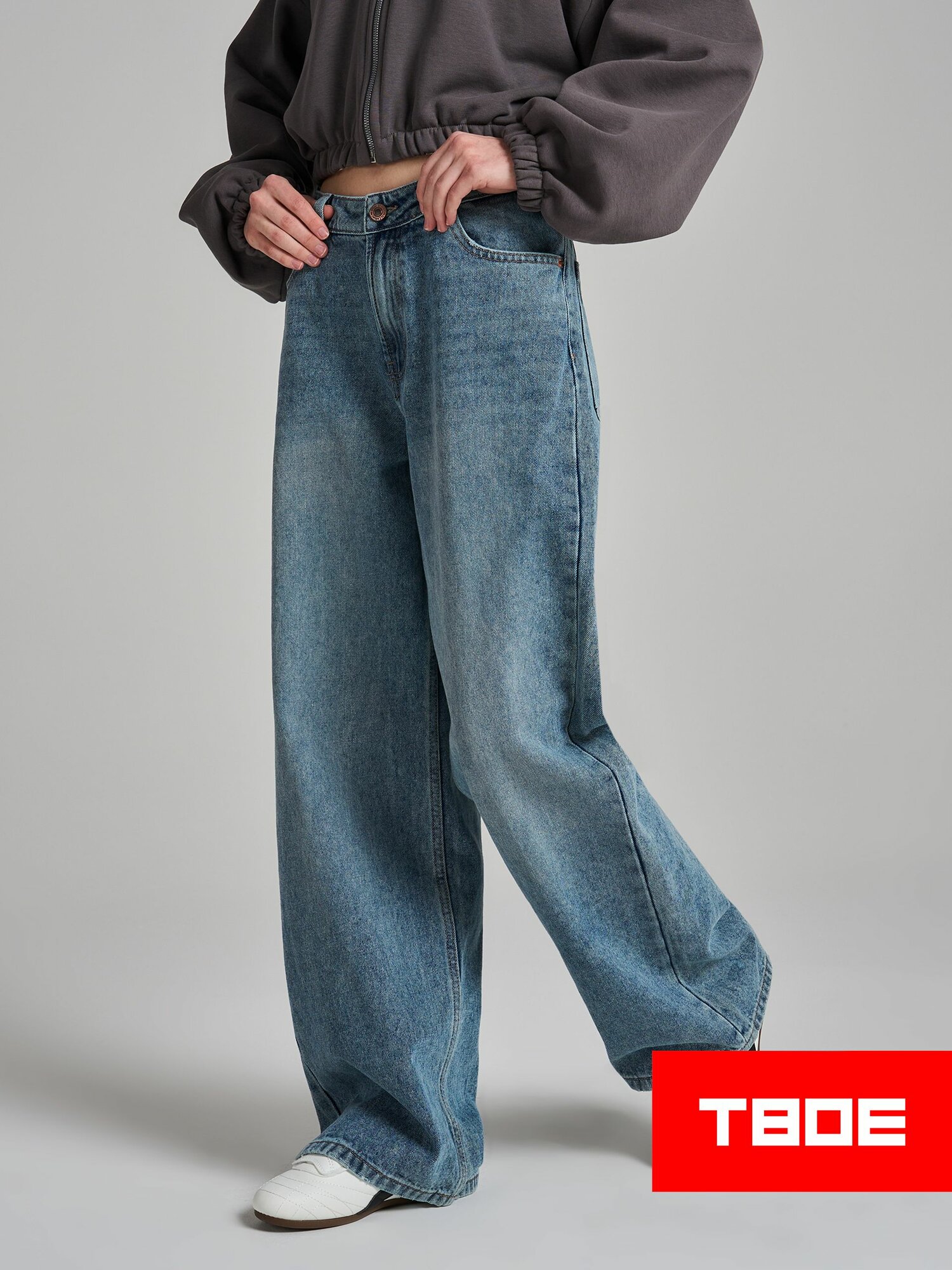 Джинсы багги 