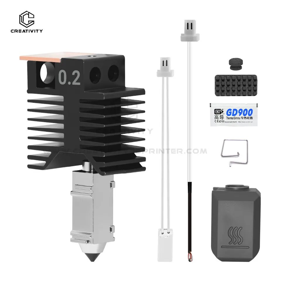 Хотэнд керамический Creativity для Snapmaker U1 0.2mm hotend
