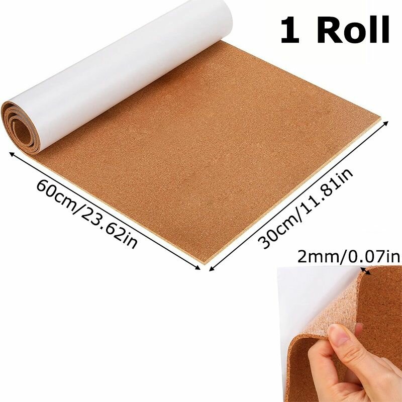 1 кусок Самоклеящийся пробковый рулон, Для декорирования стен