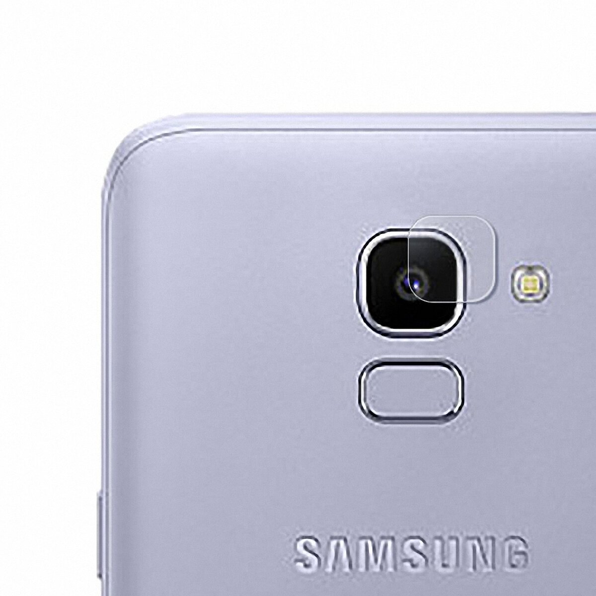 Защитное стекло на камеру Samsung Galaxy J6 (2018) J600 прозрачное, глянцевое, тонкое