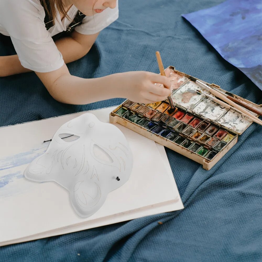 Многоцветный набор пластиковых масок кошек для рукоделия, для карнавала и праздников