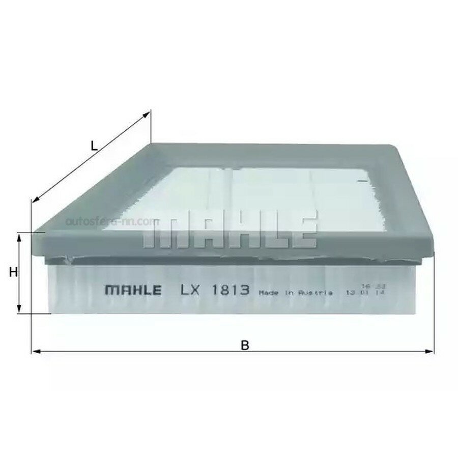 MAHLE LX1813 Фильтр воздушный