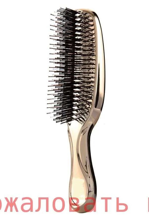 S-Heart-S Расческа Scalp Brush Premium удлиненная (золото-шампань)