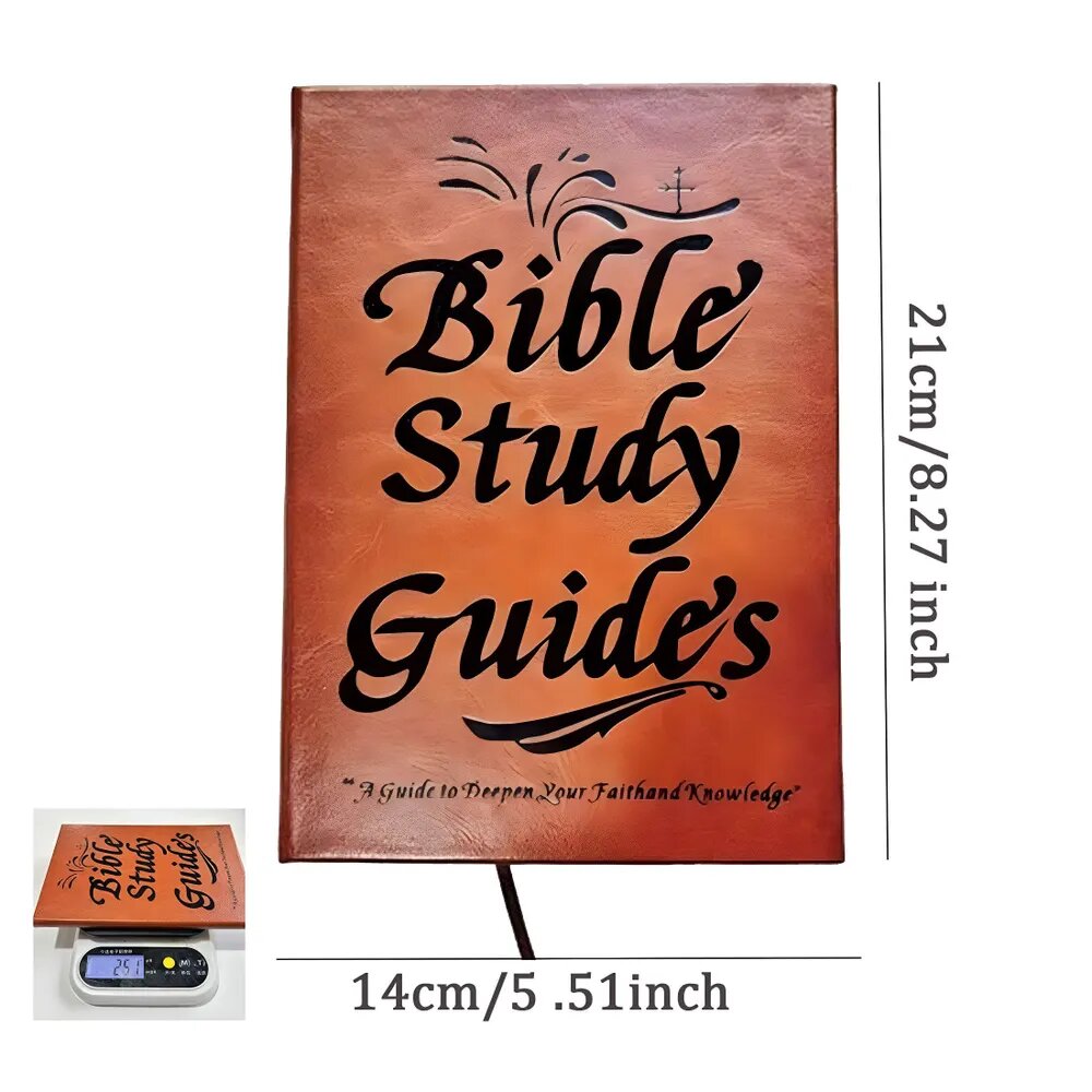 Личный дневник Bible Study Guides для изучения Библии, твердая обложка из искусственной кожи, коричневый — фото 1