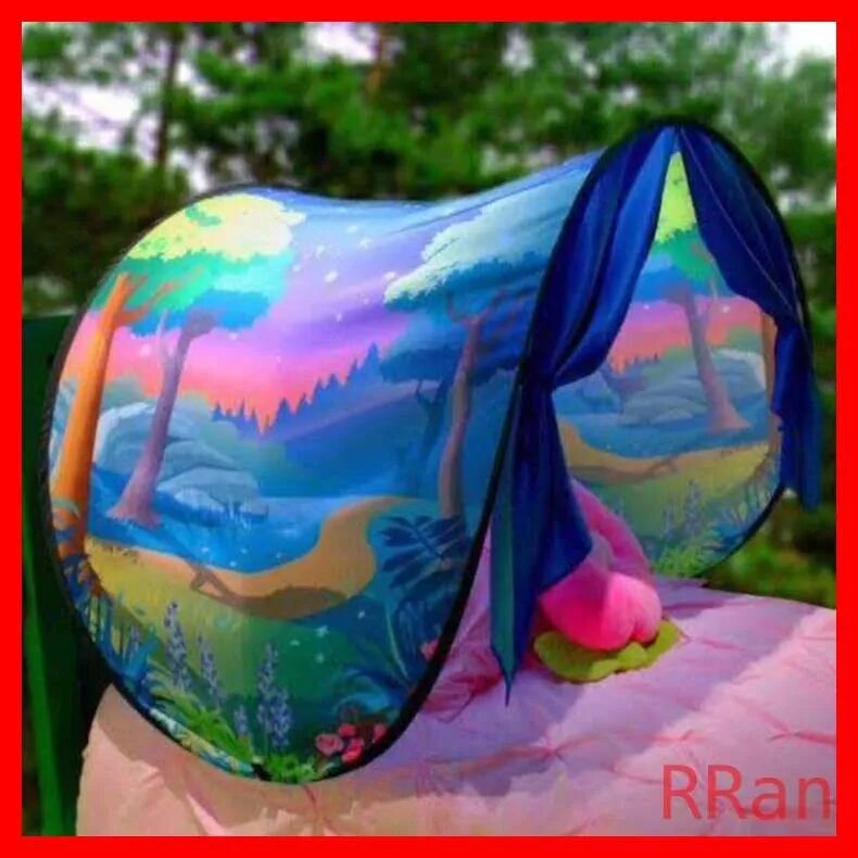 Детская палатка для путешествий и сна, игровая, игровой домик, балдахин, нежно-голубой