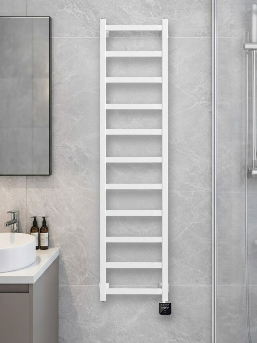 Quadro-1 Полотенцесушитель электрический EQ1 150x40 см Белый