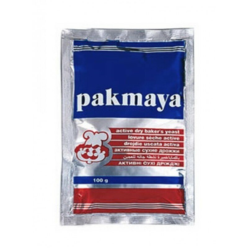 Дрожжи хлебопекарные Pakmaya сухие активные 100 грамм, 2 пачки