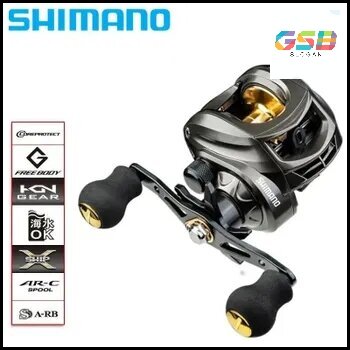 Катушка Shimano AK2000, для правой руки, 13 подшипников, 7.2 :1, темно-серая