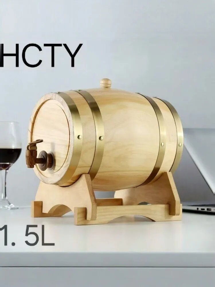 Бочка дубовая 5 литра Classic edition , для алкоголя, емкость для брожения, для интерьера, бочонок дубовый