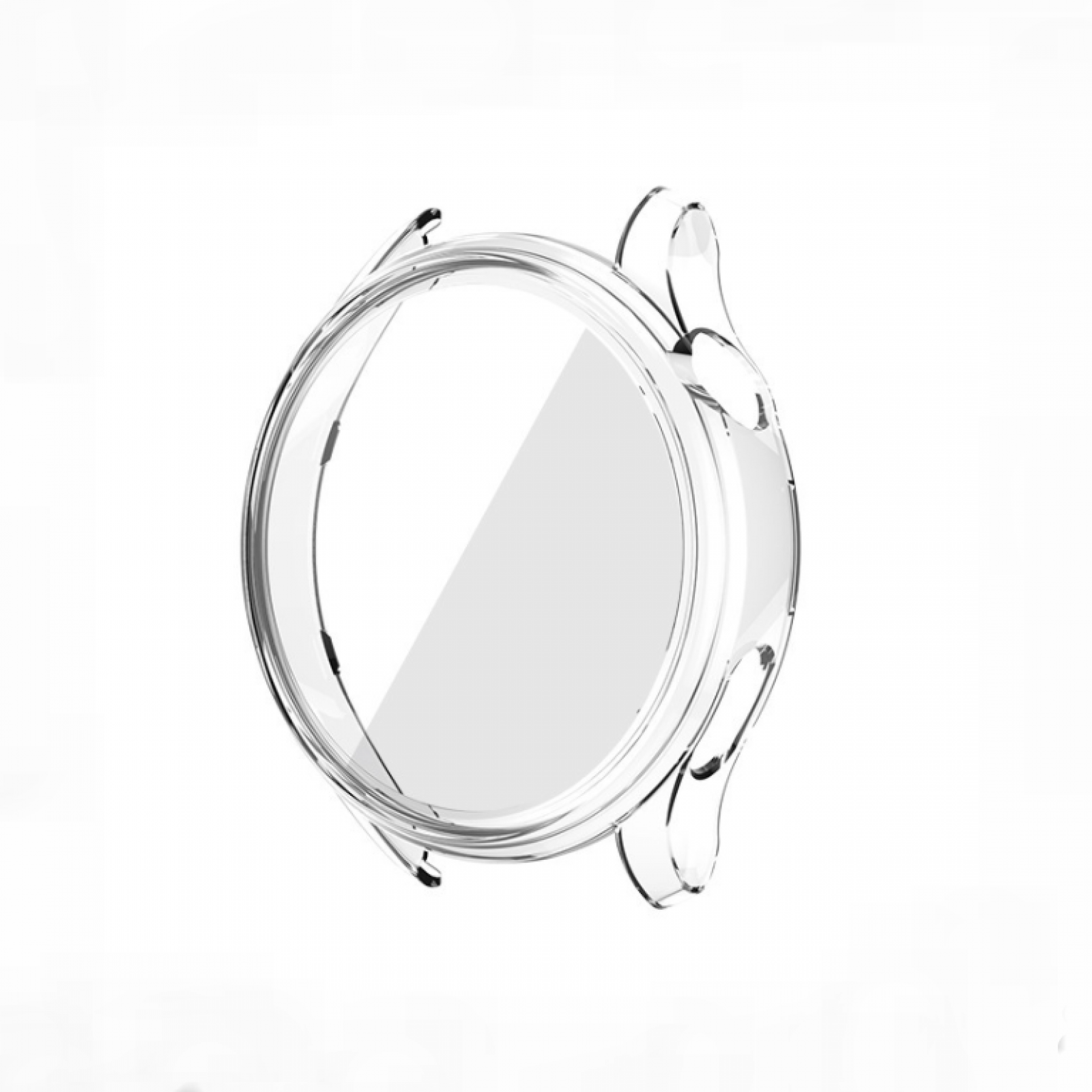 Защитный бампер-чехол MyPads Protect для HUAWEI Watch 3 из тонкого прочного силикона, прозрачный