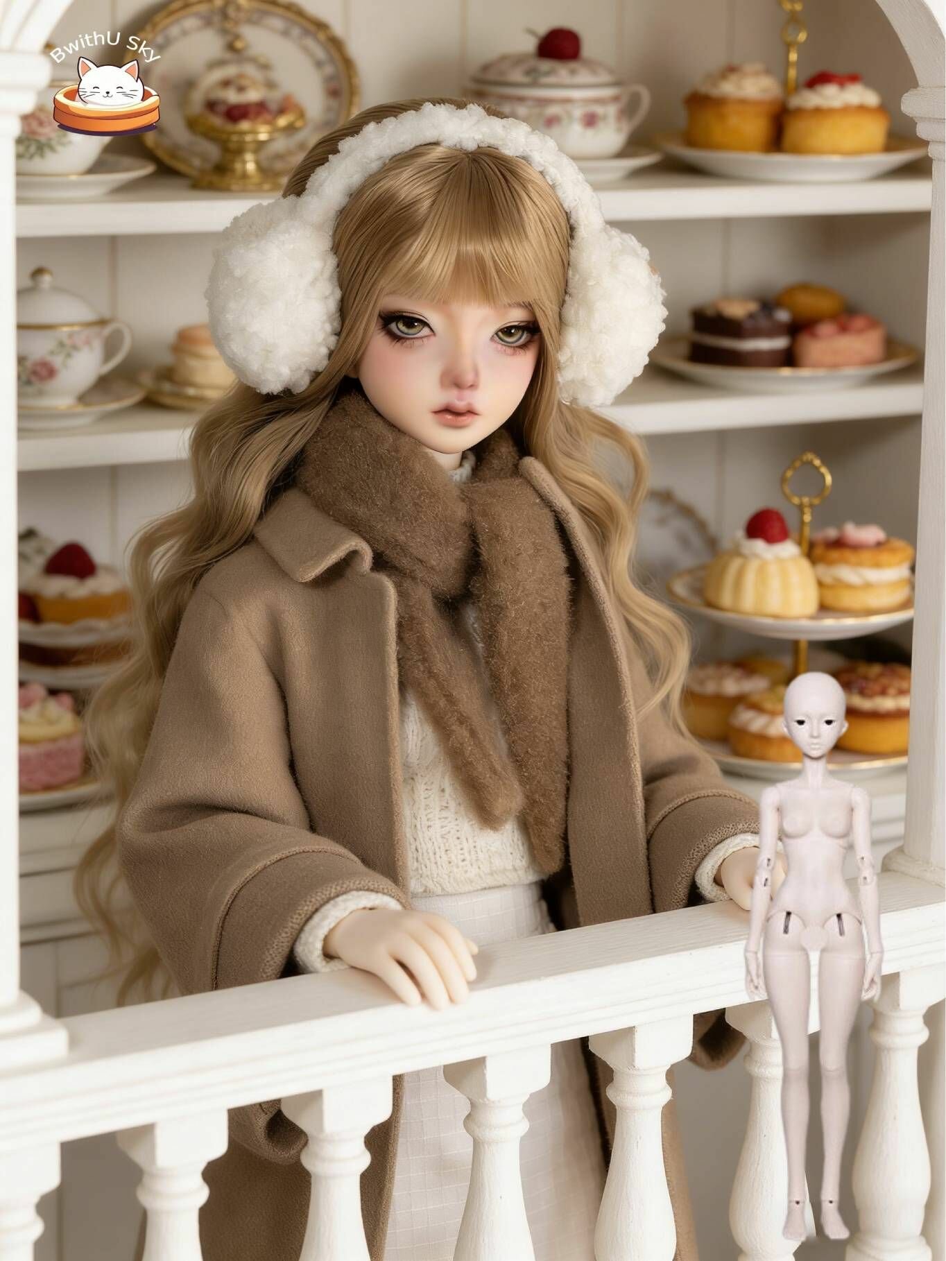 BwithUSky Rosalind 1/4 BJD обнаженная кукла с нормальной кожей, без макияжа, без аксессуаров
