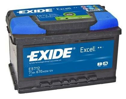 Аккумулятор Excell 12V 71Ah 670A 278х175х175 поляр