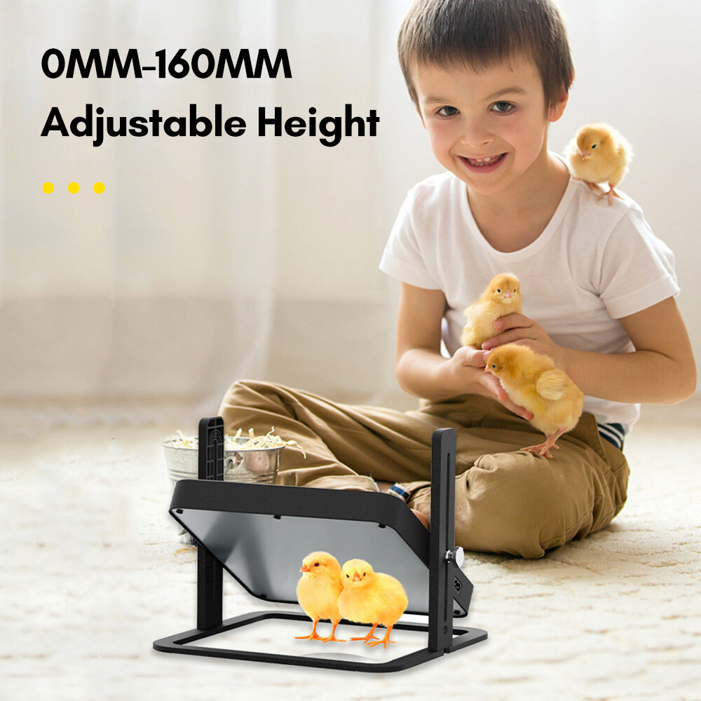 Брудер для цыплят с подогревом Термобрудер для птицы с регулируемой высотой и углом наклона для недавно вылупившихся цыплят и утят