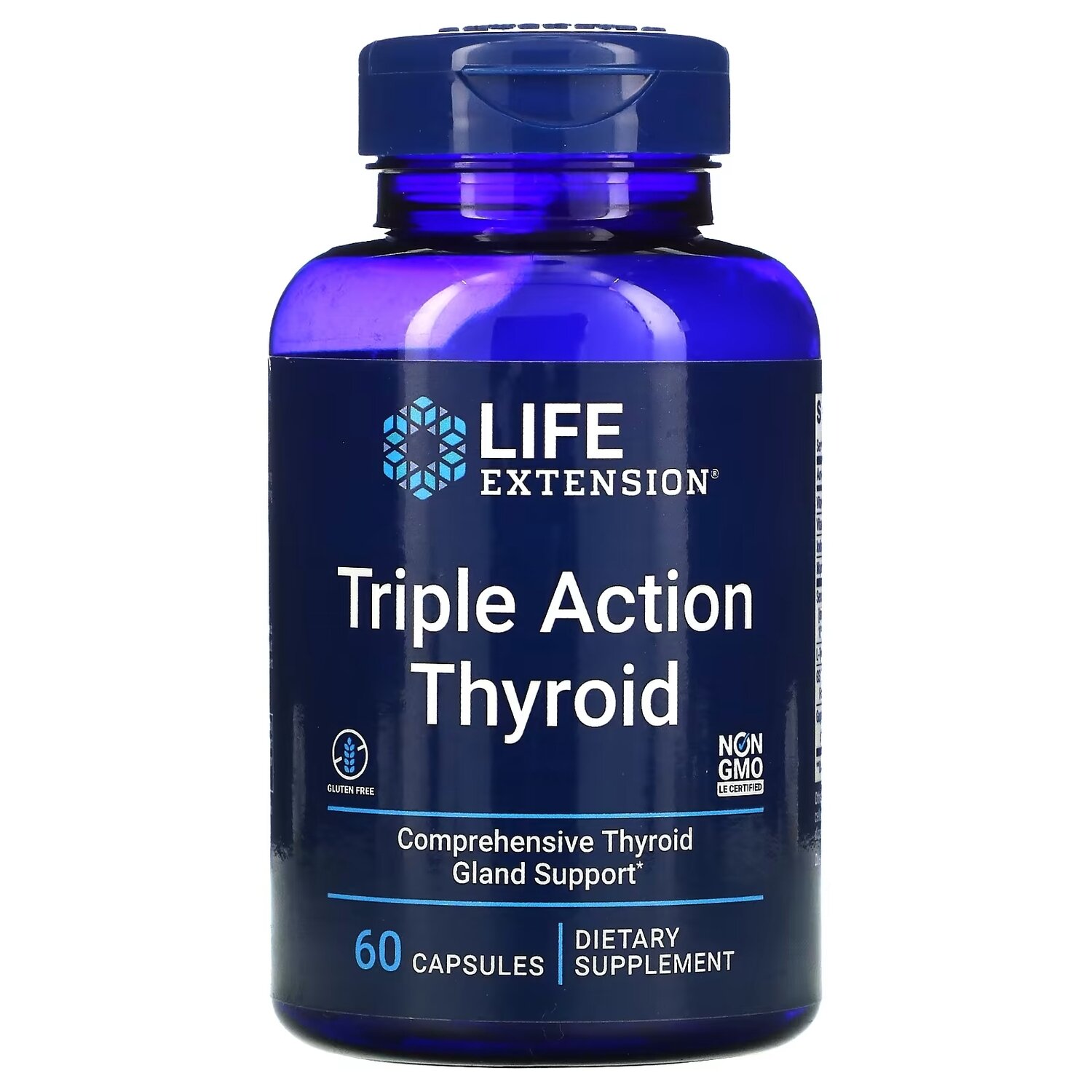 Life Extension Тройное дейсмтвие Thyroid 60 капсул , повышает тонус, укрепляет иммунитет