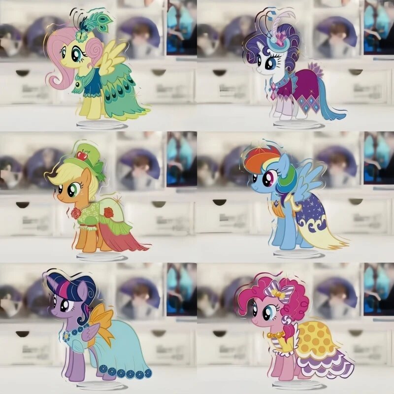 Фигурки DOMIO Аниме Радуга Даш Флаттершай Рэрити