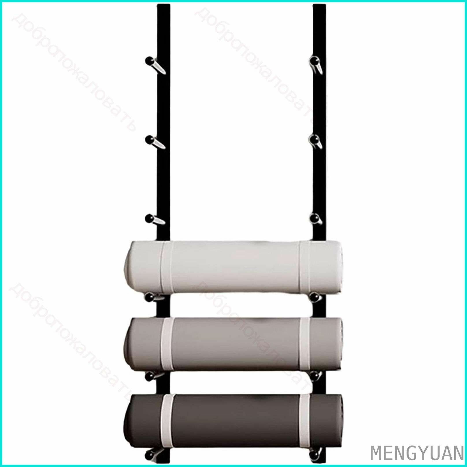 Стеллаж настенный для фитнес (йога) ковриков 6 мест