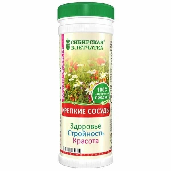 Зерновой продукт Сибирская клетчатка Крепкие сосуды, банка, 170 г