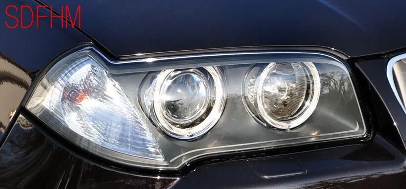 Стекло фары для BMW X3 E83 2003-2010, прозрачный, 2 шт, переднее правое