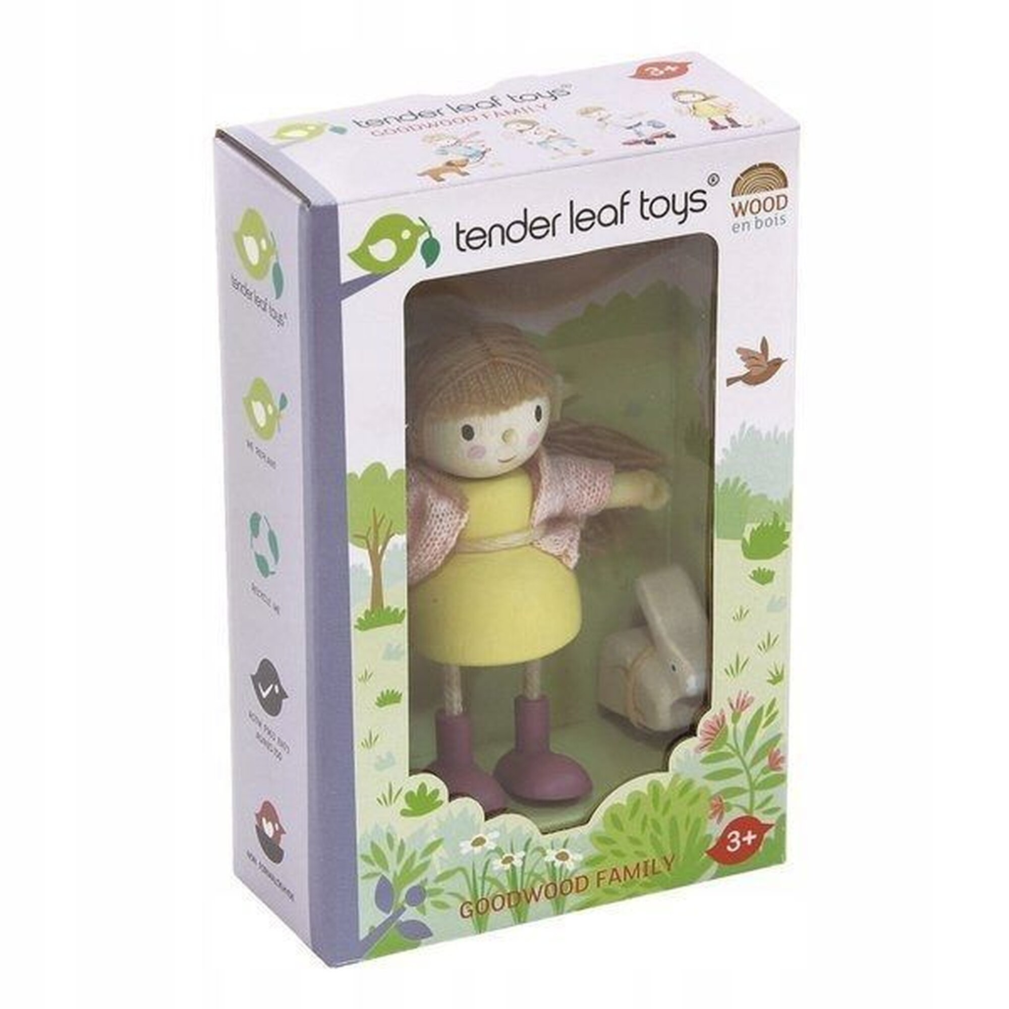 Деревянные игрушки Tender Leaf Toys - Фигурка Эми и ее кролика - TL8146