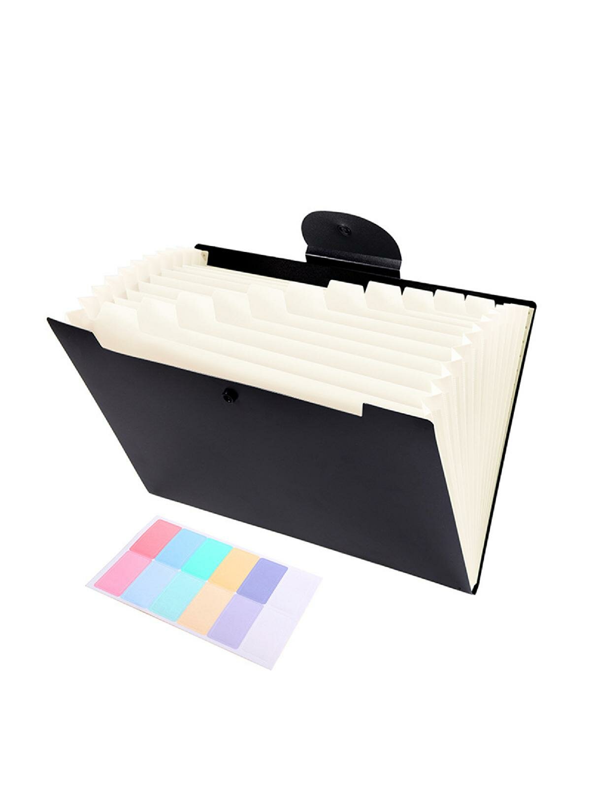 Портативный пластиковый органайзер для файлов, 12 отделений, расширяемый кейс для документов для офиса