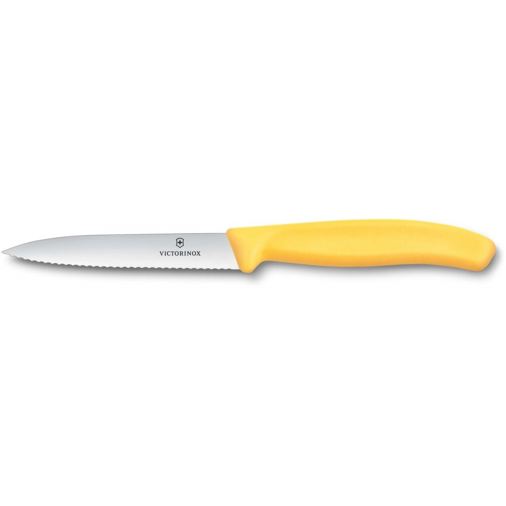 Victorinox Kitchen 6.7738. C1 Нож кухонный victorinox swiss classic, для овощей и фруктов,100 мм, серретойрная заточка, желтый