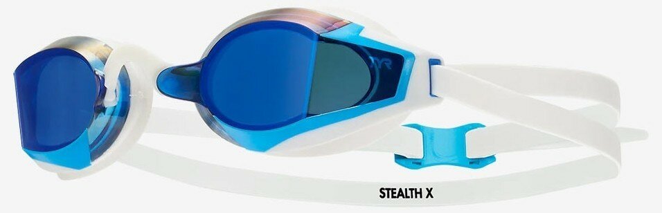 Очки для плавания TYR Stealth-X Mirrored 462 Голубой (462 Голубой, O/S)