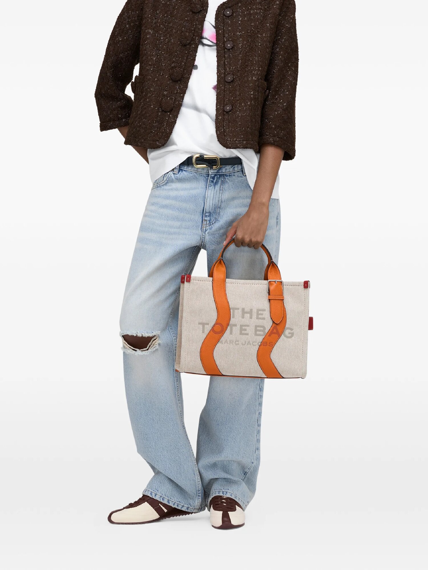 Сумка MARC JACOBS The Medium Wavy Canvas, разноцветный — фото 1