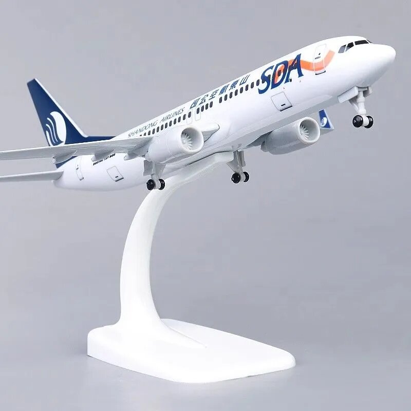 1:200 модель самолета сплава Shandong Airlines с шасси Boeing 737 модели подарочные пассажирские украшения