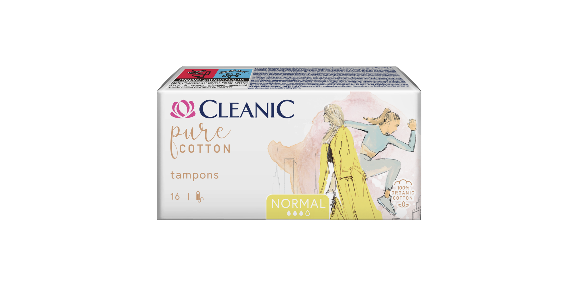 Тампоны Cleanic Pure Cotton Normal 16 шт