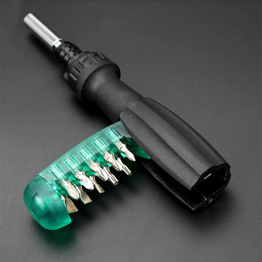 Комбинированный набор отверток с храповым механизмом 11 в 1, магнитная телескопическая трудосберегающая отвертка с 10 битами, инструмент для ремонта бытовой техники