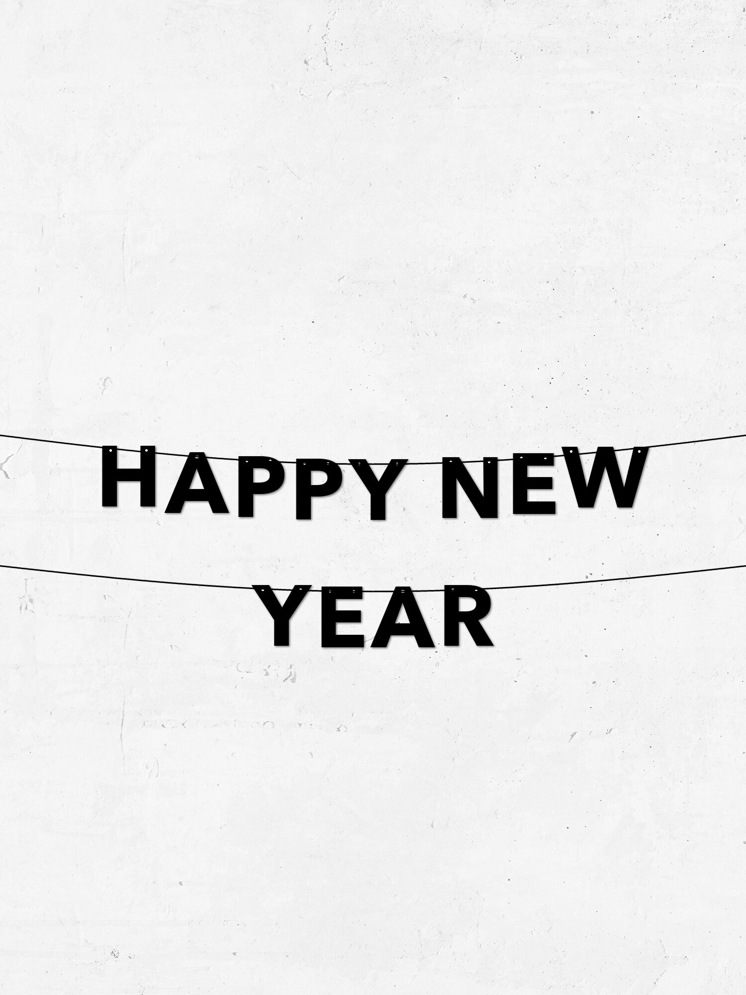 Гирлянда Happy New Year - Долговечный Декор для Праздников, 10 см, Легкое Крепление
