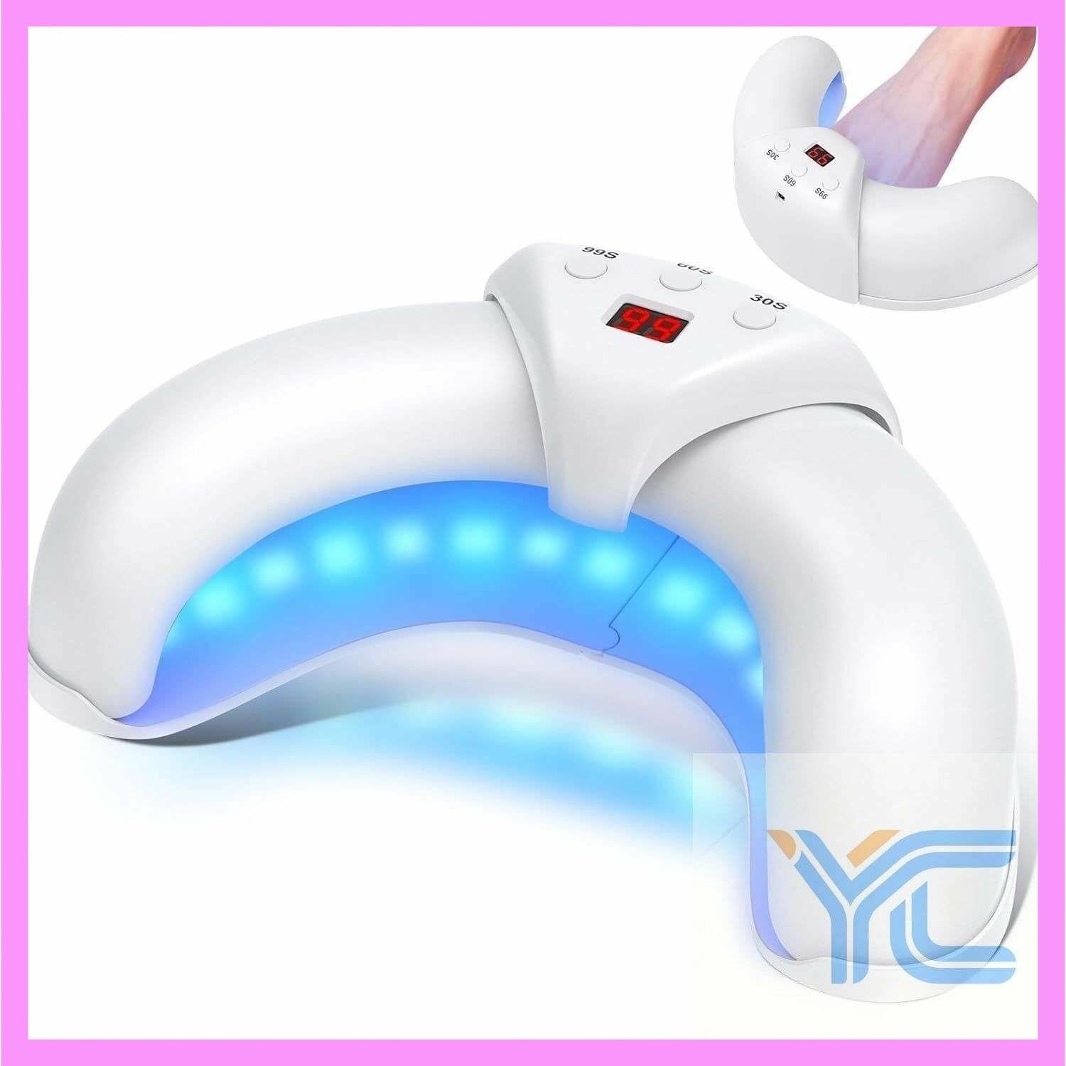 Эксклюзивный аппарат для безопасного домашнего лечения онихомикоза на нескольких ногтях стоп, основанный на действии инфракрасного лазера.