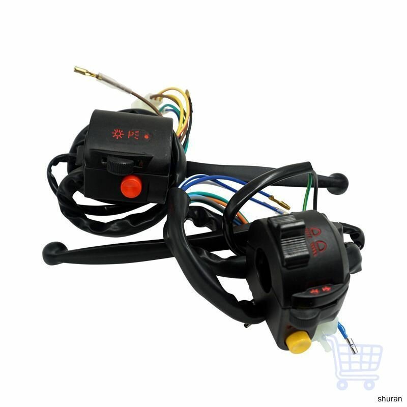 Блоки переключателей (пульты) левый и правый (комплект) для мопеда ALPHA/альфа/ALFA