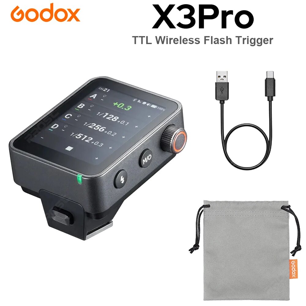 Godox X3 PRO беспроводной триггер для вспышки For Fujifilm