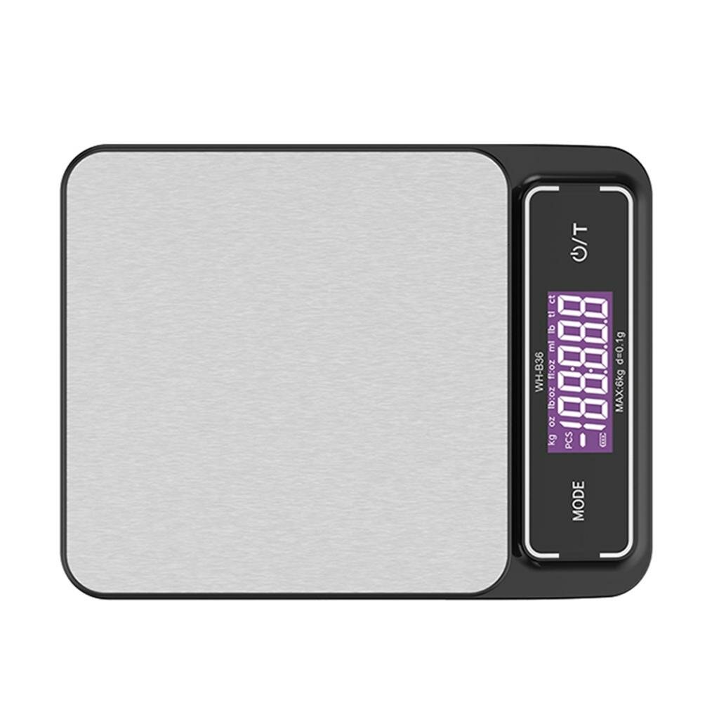 Перезаряжаемые полностью водонепроницаемые электронные весы платформенные весы кухонные весы кофейные весы с точностью до грамма-6 кг 0,1 г
